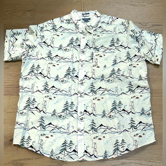 Eddie Bauer | Shirts | Mens 3xlt Classic Fit Fishing Graphic Eddie ...